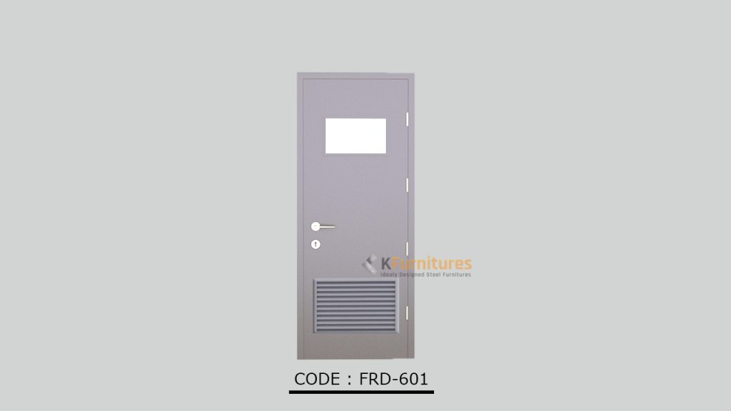 FRD-601, Fire Rated Door (Square Vision Panel with louver) – Single ...
