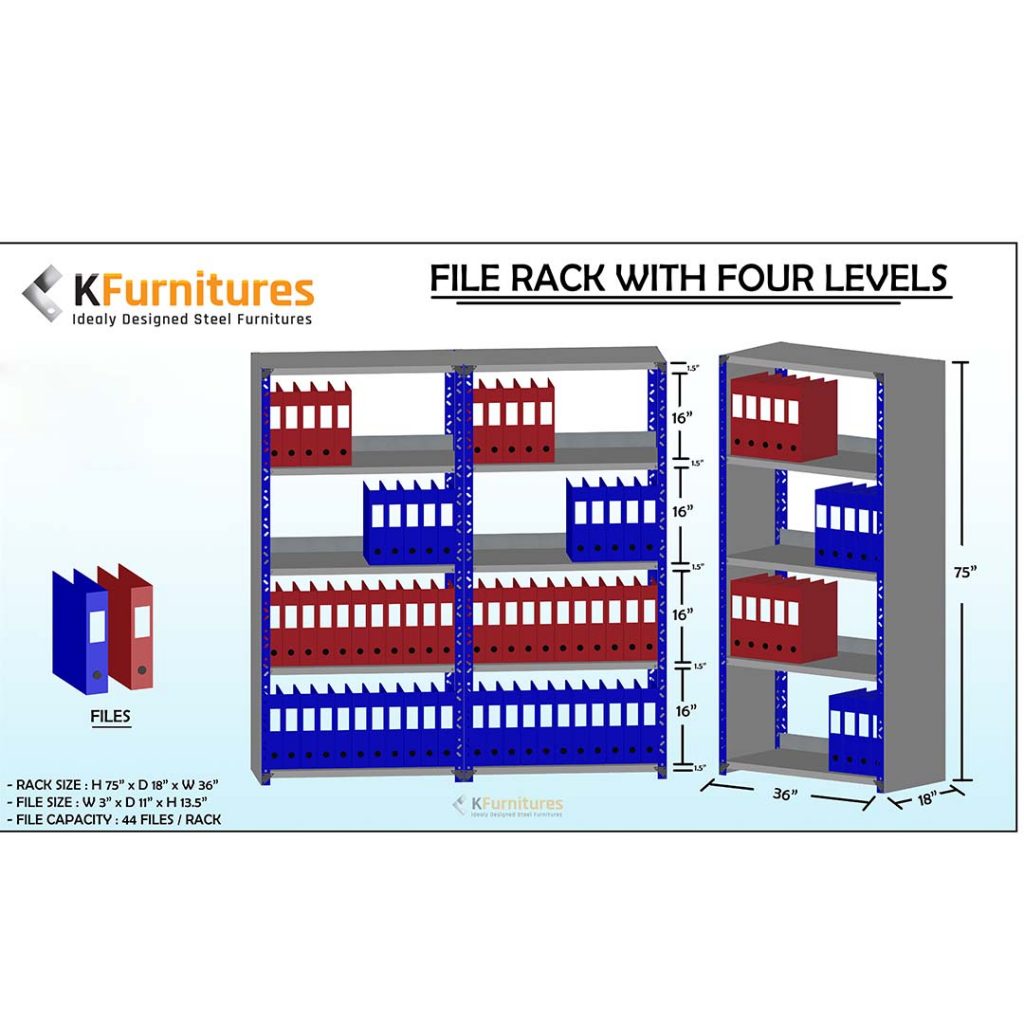 File Shelving | Premier Steel Furniture Manufacturer Pakistan