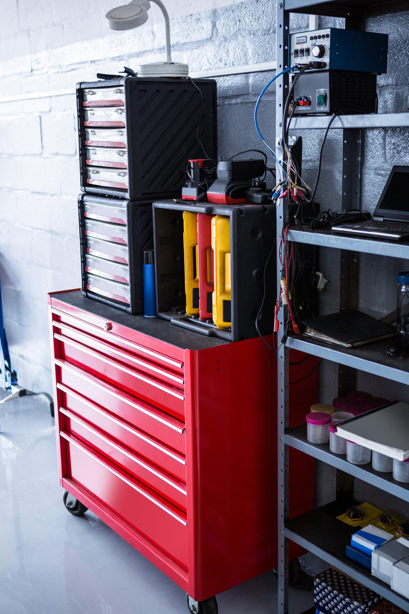 View of toolbox and machines | Premier Steel Furniture Manufacturer ...